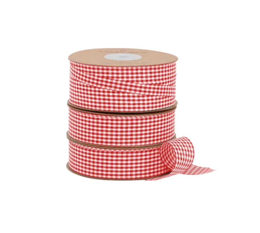 Red Gingham Ribbon – Chalk + Co